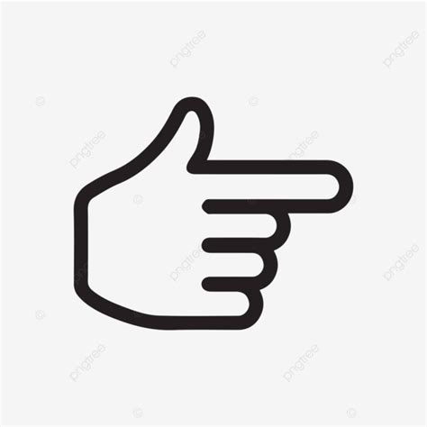 Pointerclick Icon Finger Hand Icon Click Touch Vector Icon Click
