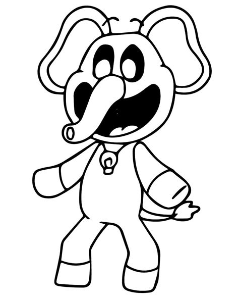 Coloriage Bubba Bubbaphant De Poppy Playtime T L Charger Et Imprimer