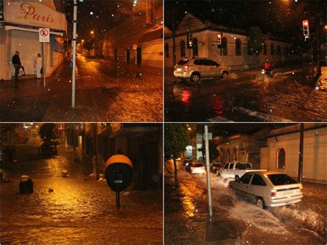 G1 Chuva forte provoca alagamentos em vários pontos de São Carlos SP