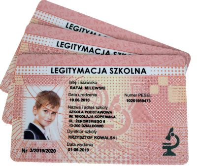Legitymacja szkolna XXXII Liceum Ogólnokształcące