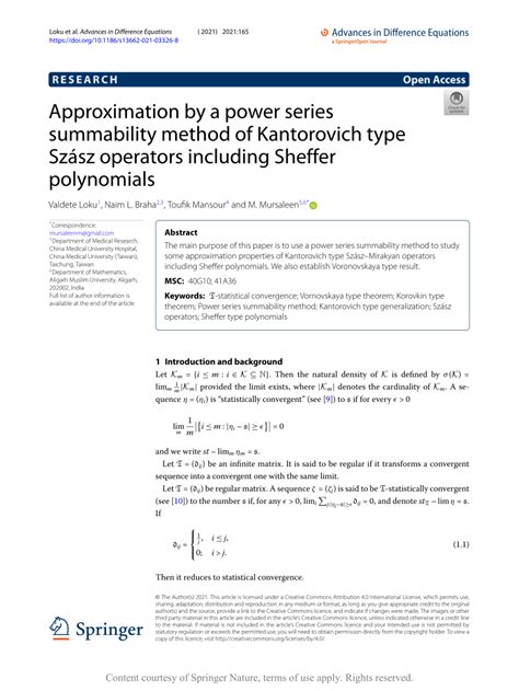 pdf approximation by a power series summability method of kantorovich type szász operators