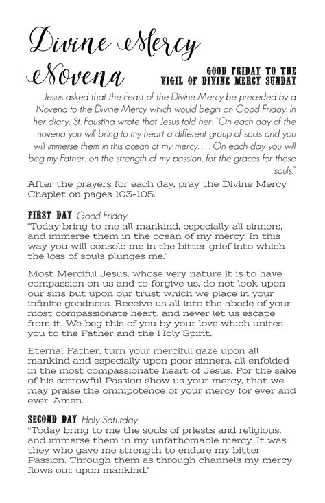 Divine Mercy Novena Printable Printable Word Searches