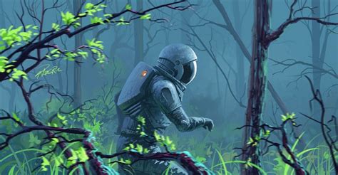 Astronaut Scifi Artist Artwork Digital Art Deviantart Hd HD
