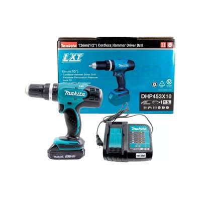 Potencia Y Versatilidad Taladro Percutor Makita DHP453X10 Chuck 1 2