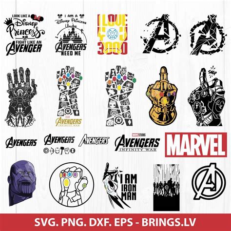 Marvel Svg Bundle 57 Popular SVG Design