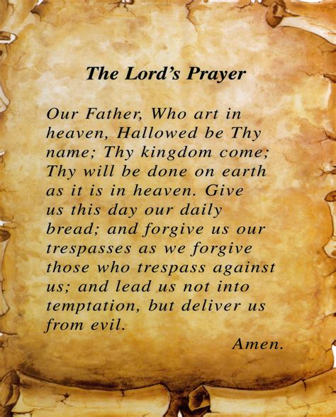 Our Father Prayer Catholic Version