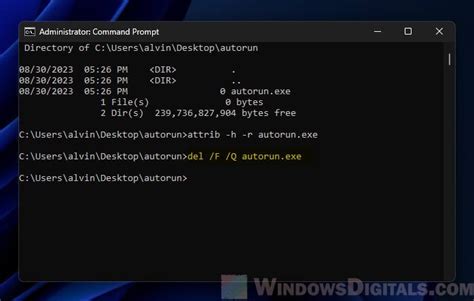how to remove virus using cmd in windows 11 or 10
