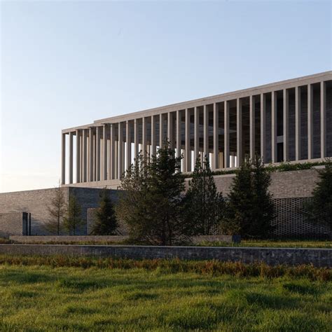 Concrete Colonnade Wraps Oatmeal Factory In China By Jspa Design Designlab