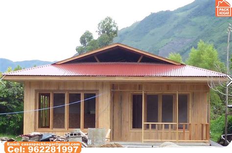 Casa prefabricada de madera para la selva moderna construcción con