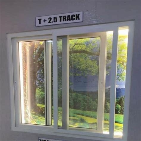White UPVC 2 5 Track Home Sliding Mosquito Net Window At Rs 450 Sq Ft