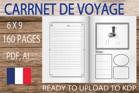 Carnet De Voyage à Remplir Travel Log Grafika przez Little Learners