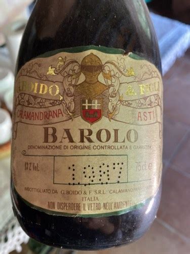 G Boido Figli Barolo Vivino US