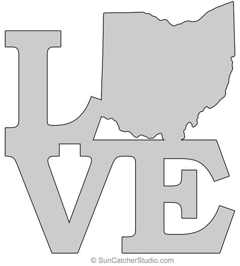 Ohio Stencil Printable Printable Word Searches