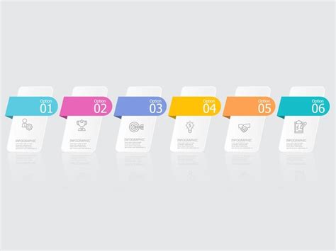 Premium Vector Horizontal Steps Timeline Infographic Presentation