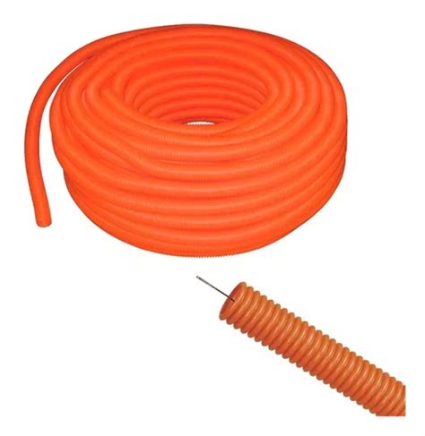 M Poliflex Poliducto Flexible Naranja Pulgada Inreco Env O Gratis