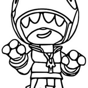 Coloriages Brawl Stars Léon à imprimer