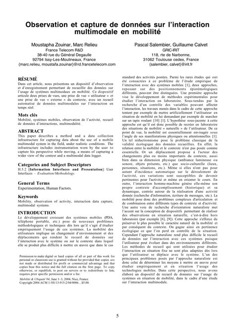 pdf observation and capture of multimodal interaction in mobile situations