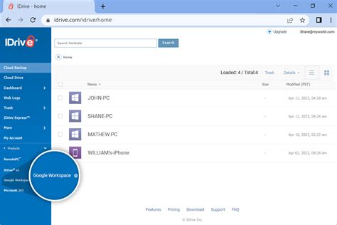 IDrive Google Workspace Backup Startup Guide