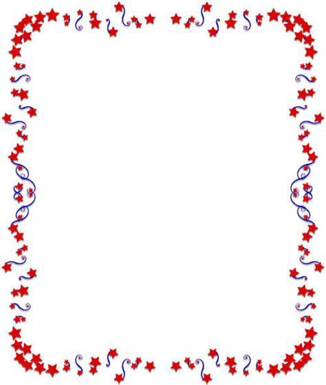 July Border Clipart