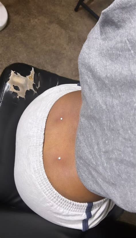 Pin By Thatgworl On In Motion Dermal Piercing Piercings Back Dimple