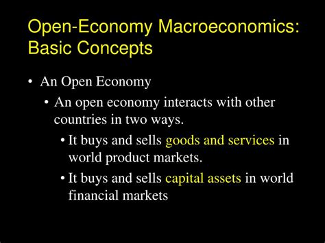 Ppt The Macroeconomics Of Open Economies Chapter Open Economy