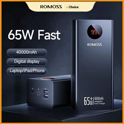 Romoss Bater A Externa W Powerbank Potente De Mah Carga R Pida