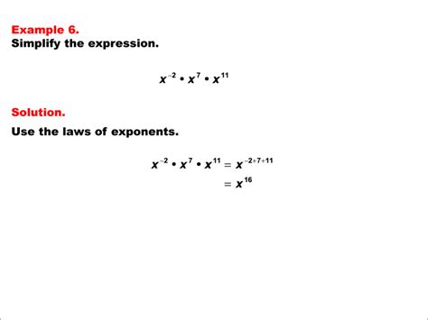 math example exponential concepts laws of exponents example 6 media4math