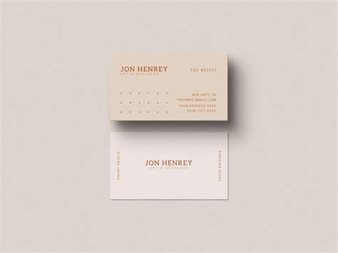 Premium Psd Minimal Business Card Mockup