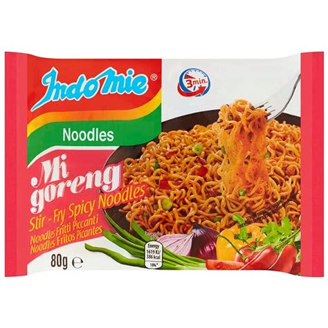 Instant Noodles Mi Goreng Hot 80g INDOMIE Thai Asia Shop
