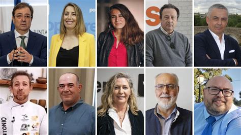 Los Candidatos A Presidir La Junta De Extremadura Hoy