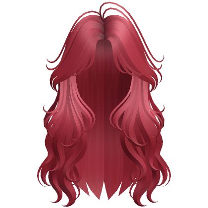 Fluffy Soft Layered Hair Red Roblox