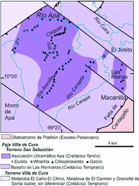 Mapa Geol Gico Simplificado De La Cuenca Media Del R O Cuira Sur De