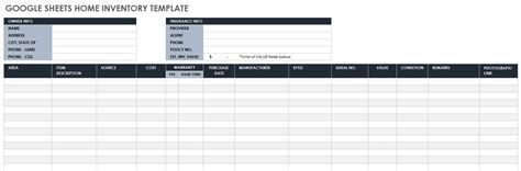 Free Google Sheets Inventory Templates Smartsheet