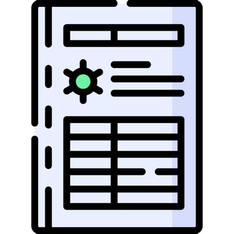 Icono De Informe M Dico Special Lineal Color