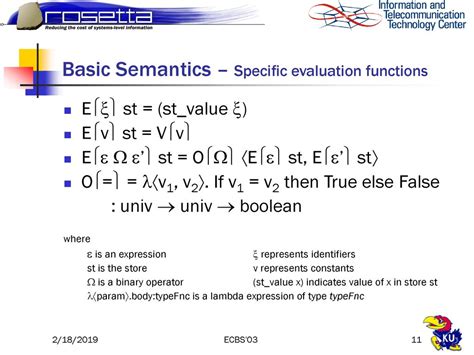 defining a formal semantics for the rosetta specification language ppt download