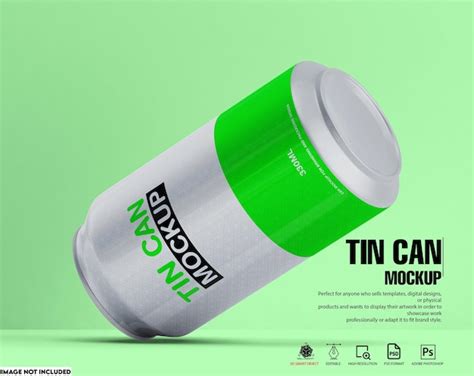 Mockup De Lata De Refresco Archivo PSD Premium
