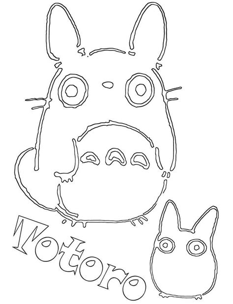 Lindo Totoro Para Colorear Imprimir E Dibujar ColoringOnly