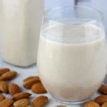 Leche de almendras Cómo hacer leche vegetal sin lactosa