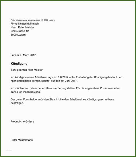 007 Kündigung In Der Probezeit Vorlage Kündigung Arbeitsvertrag
