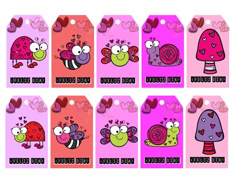 ETIQUETAS especial SAN VALENTÍN DIA DEL AMOR Y LA AMISTAD