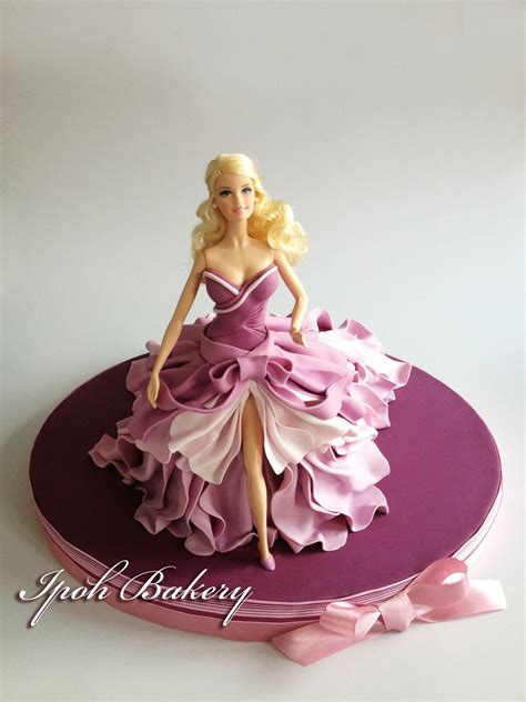 Barbie Doll Fondant Cake By Ipoh Bakery Barbie Birthday Cake Cool