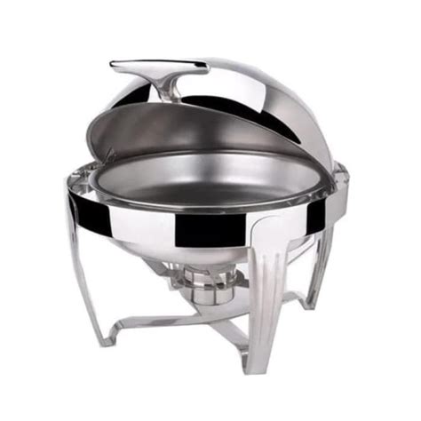 Jual Roll Top Chafing Dish Bulat Stainless Subron 6 8 L Wadah Prasmanan