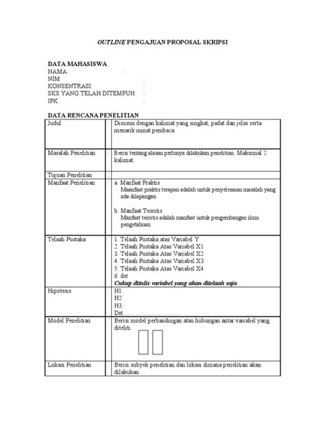 Detail Contoh Outline Artikel Koleksi Nomer