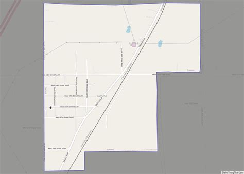 Map Of Summit Town Oklahoma Thong Thai Real