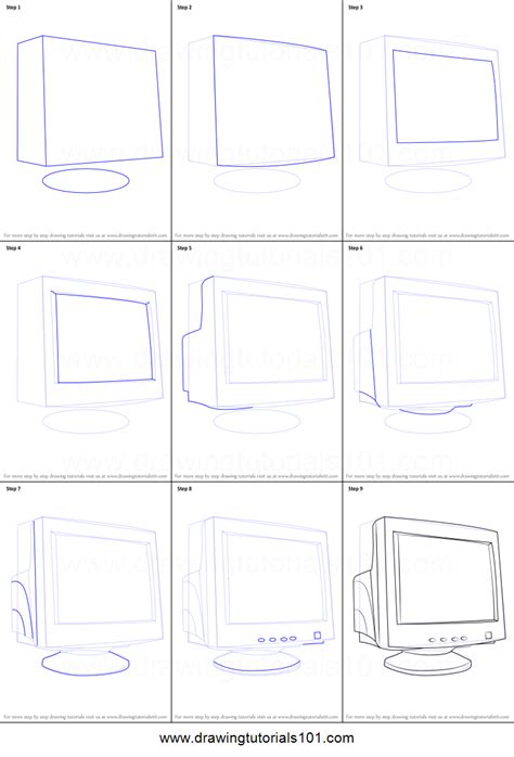 how to draw a computer monitor printable drawing sheet by interior