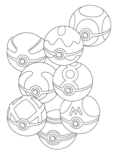 35 Desenhos De Pokebolas Para Imprimir E Colorir Pintar