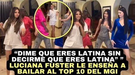 LUCIANA FUSTER SACA LOS PASOS PROH1BIDOS Y LE ENSEÑA A BAILAR AL TOP 10