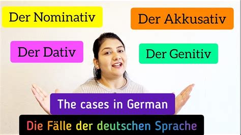 Simple explanation of the cases in German vier Fälle in der