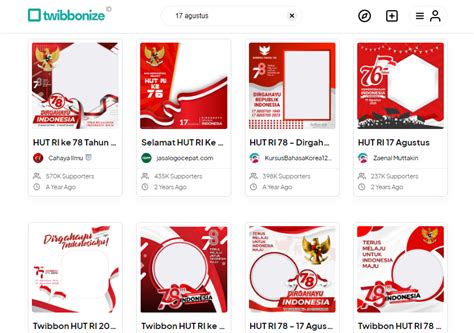 Cara Membuat Twibbon 17 Agustus 2023 Lengkap Linknya