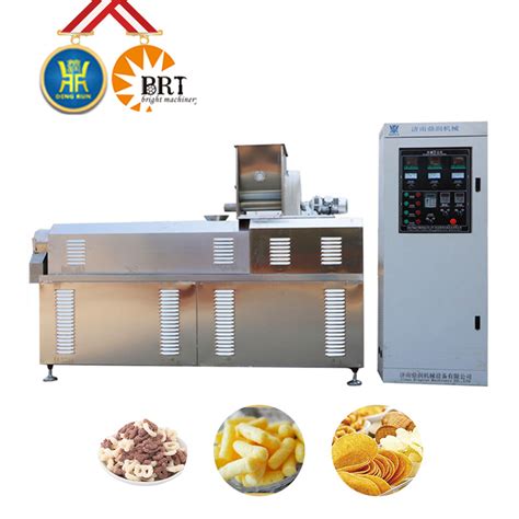 Automatic Delicious Puffed Corn Snack Extruder Extruded Rice Puff Food